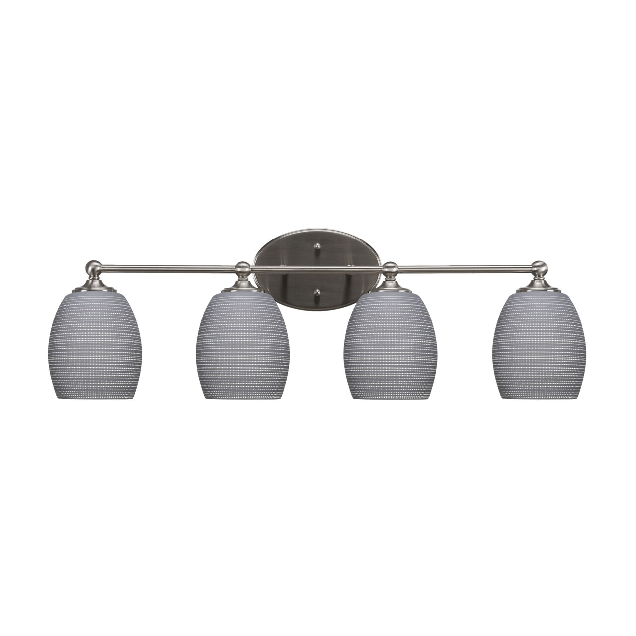 Capri 4 Light Bath Bar Shown In Brushed Nickel Finish With 5 Capri 4 Light Bath Bar Shown In Brushed Nickel Finish With 5